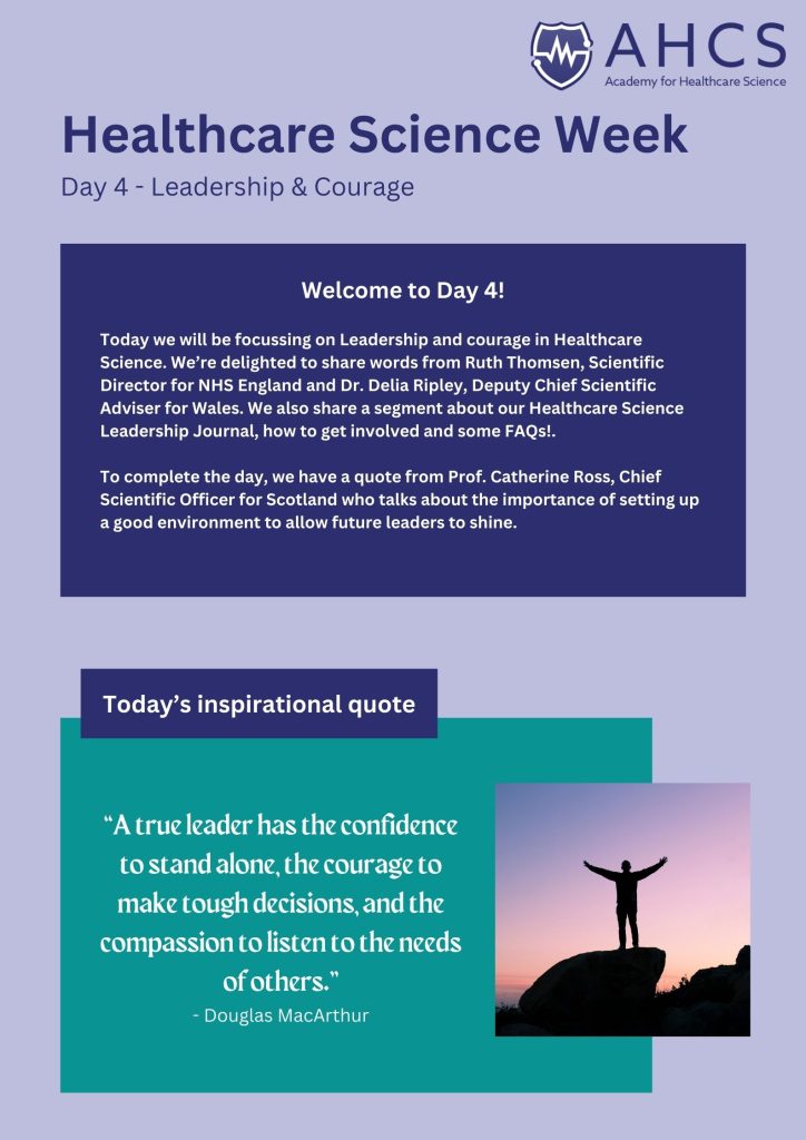 Healthcare Science Week - Day 4 - The Academy For Healthcare Science